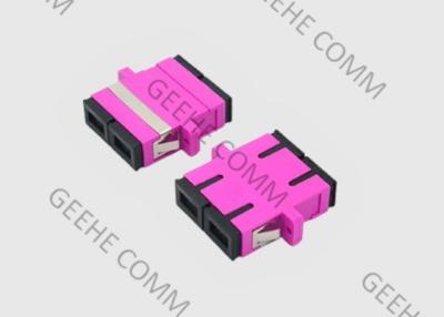 China Multimode Optical SC Adapter Duplex OM4 Fiber Optic Adapter Coupler for sale