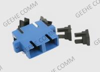 China SC/UPC Singlemode Duplex Fiber Optic Adapter Flange 0.2dB Insertion Loss for sale
