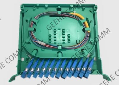 Enige Fanout 12 Optische PLC van de Kernenvezel Splitser 0.9mm van Wijzesc UPC Rek zet op