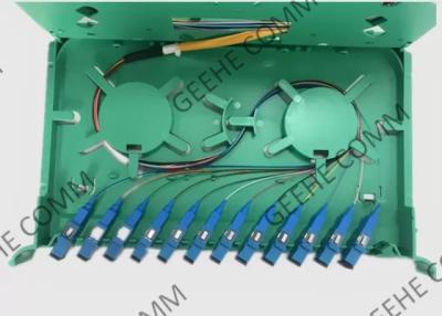 China Kern-Faser Monomode- Sc UPC Fanout-12 Optik-Gestell-Berg PLC-Teiler-0.9mm zu verkaufen