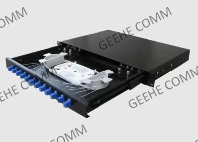 Cina Quadri d'interconnessione di fibra a 19 pollici del porto di FTTH 1U 24 con l'adattatore in vendita