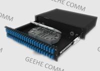 China 2U 48 Port SC Adapter Fiber Optic Patch Panel Wall Mount Cold Rolled Steel for sale