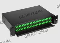 China 48 Port Multimode LC Fiber Optic Patch Panel 2U 19 Inch Rackmount 62.5 Micron for sale