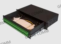 China 48 Port Multimode LC Fiber Optic Patch Panel 2U 19 Inch Rackmount 62.5 Micron for sale