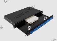 China 19 Inch Rack Mount Fiber Optic Patch Panel 24 Port SM Duplex SC LC FC for sale