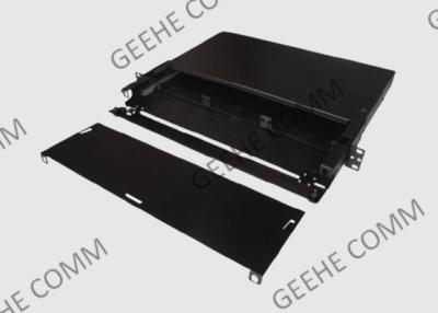 China Slide Out 1U 3 Adapter Fiber Patch And Splice Panel for sale