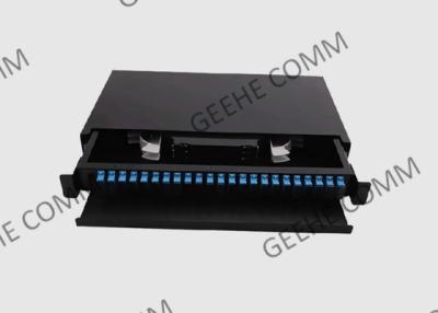 China 24 Port SC UPC Adapter Rack Mount 1U Patch Panel For Data Center for sale