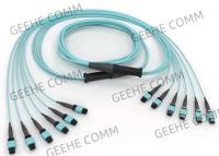 China 12 Core OM3 Single Mode MPO Fiber Cable 2.0mm OFNR Riser 1m for sale