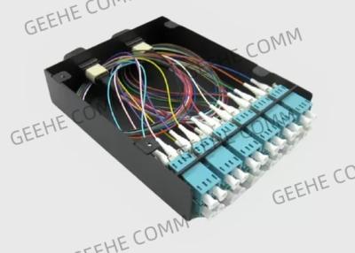 中国 MTP/MPO繊維のブレイクアウト ケーブル12×LCの二重繊維光学交換カセット 販売のため