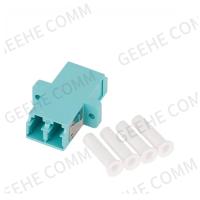 China LC/UPC to LC/UPC Duplex Multimode OM3 Fiber Optic Adapter Coupler 0.2dB Loss for sale