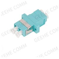 China LC/UPC to LC/UPC Duplex Multimode OM3 Fiber Optic Adapter Coupler 0.2dB Loss for sale