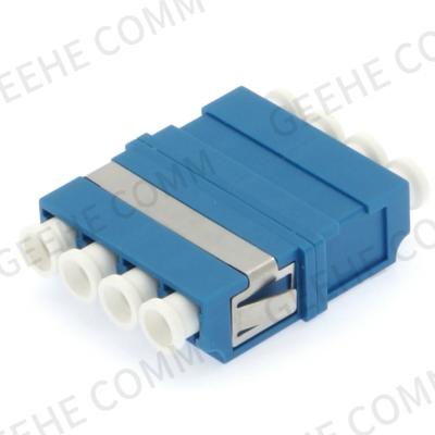 China LC/UPC Singlemode Quad Fiber Optic Adapter/Flange for sale