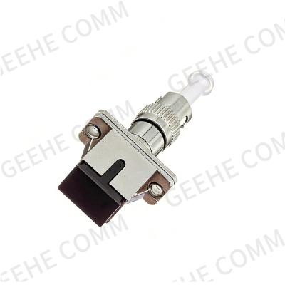 China ST/UPC Male to SC/UPC Female Singlemode Fiber Optic Hybrid Adapter/Coupler for sale