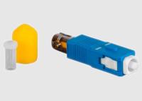 China Simplex ST Female to SC Male Fiber Optic Adapter Single Mode Ceramic Sleeve ≤0.2dB for sale
