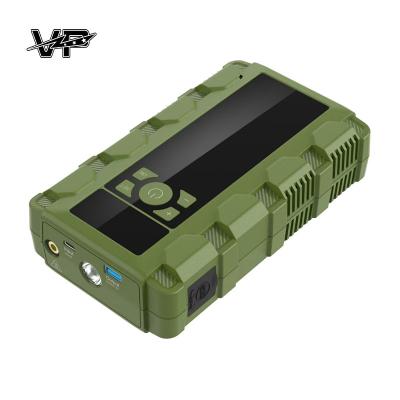 China 4000A Peak Current USB Emergency Jump Starter VP Batteries With Air Compressor for sale