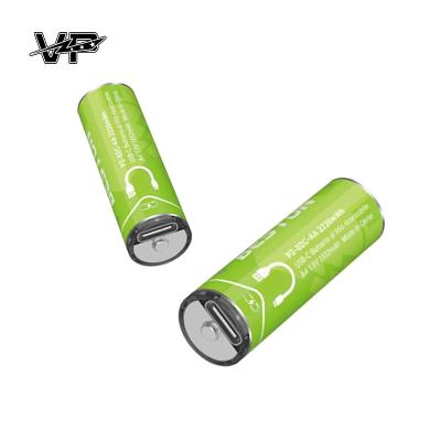 China USB 1.5V AA Constant Voltage Rechargeable VP Lithium Ion Battery 2220mWh for sale