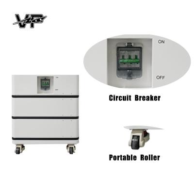 China VP 10.24KWH 204.8V Armário de Bateria de Alta Tensão Pequeno Sistema de Armazenamento de Energia Doméstica à venda