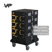 Quality IP20 VP Home Energy Storage System 51.2V/100AH Renewable Ready Rack Solution for sale