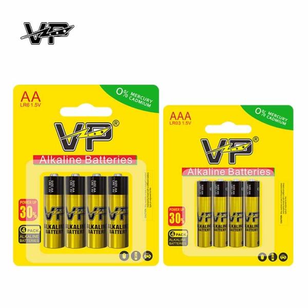 Quality High Energy Density VP Alkaline Battery Aa Lr6 1.5 V 300Mins AM3 OEM ODM Service for sale