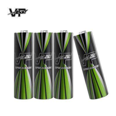 China AA LR6 AM3 Dry Alkaline Cell Battery Stable 1.5V 400Mins Long Lasting Power VP Batteries for sale