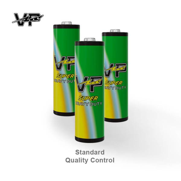 Quality R6P Super Heavy Duty VP Cell Zinc And Carbon Battery 100Mins AA UM3 1.5V Disposable for sale