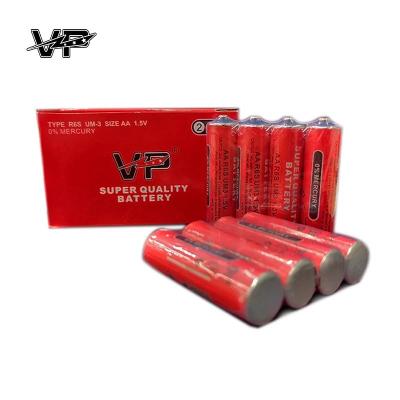 China Bateria de carbono zinco de baixo custo de 1,5 V para iluminação portátil VP R6S AA UM3 50 min Baterias à venda