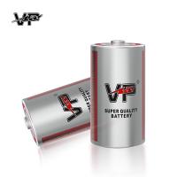 Quality VP R20 Carbon Zinc Dry Cell D Size UM1 Metal Jacket 300mins 1.5 V Carbon Zinc for sale