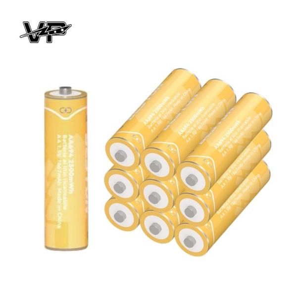 Quality 1.5 Volt Aa VP Lithium Rechargeable Batteries 2500mWh Stable Output For High for sale