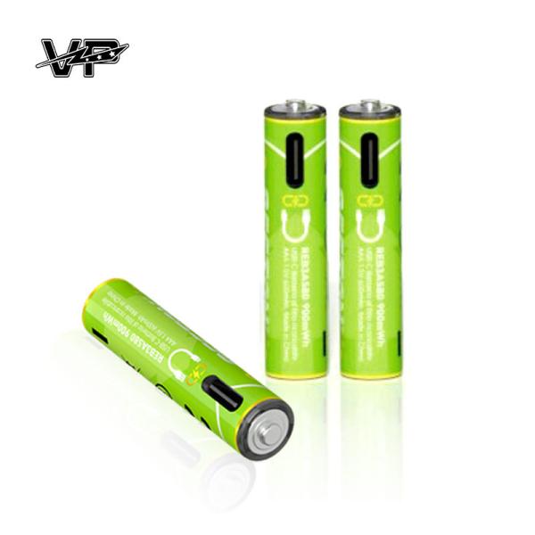 Quality VP 900mWh Li Ion Aaa 1.5 V Rechargeable Battery High Energy Output for sale