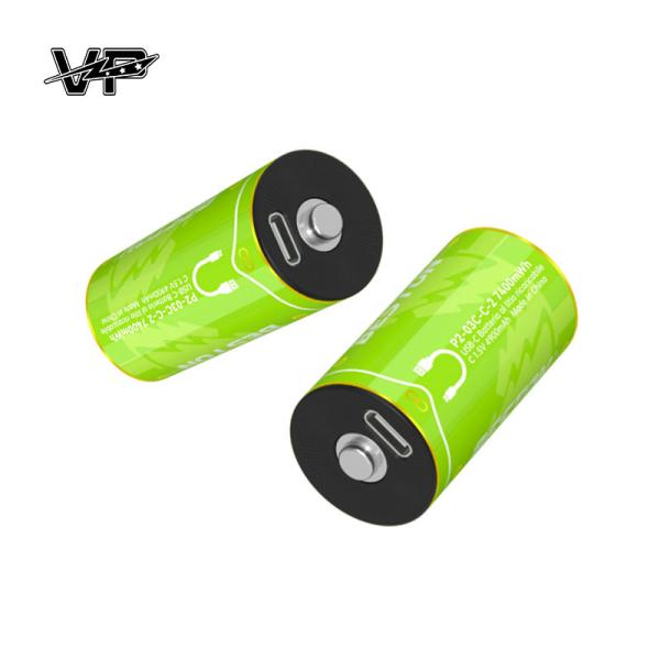 Quality 7400mWh C Size VP Stable 1.5V Lithium Ion Battery With USB-C Charge Port for sale