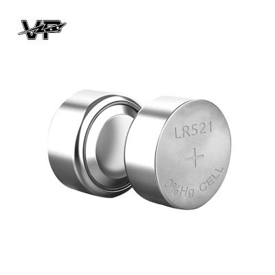 China Mercury Free LR521 AG0 VP Alkaline 1.5 Volt Button Battery Stable Voltage for sale