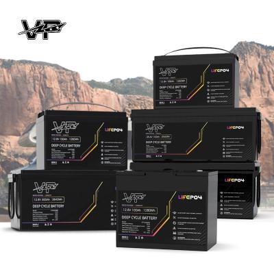 중국 25.6V 100AH IP 65 모터캠프 심 사이클 RV용 납산 VP 리?? 배터리 대안 판매용