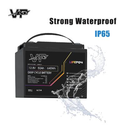 China 12V 50Ah LiFePO4 Auto Rechargeable Lithium Ion VP Custom Battery Pack With Smart BMS for sale