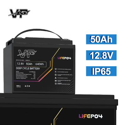 China IP65 Longa Vida 50Ah 12.8V VP Chumbo para Bateria de Íon Lítio Recarregável Lifepo4 Armazenamento de Energia à venda