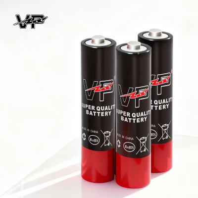China Triple A R03 VP Carbon Zinc Battery AAA UM4 High Performance PVC Casing for sale