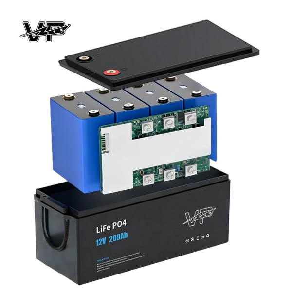 Quality LFP Battery Pack 12v Lithium Iron Phosphate Cells 200ah 2560Wh Energy Auto Battery for sale