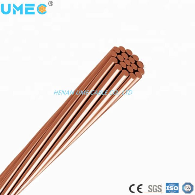 Bare Copper Conductor No Insulated No Sheathed Grounding Electrical Lines