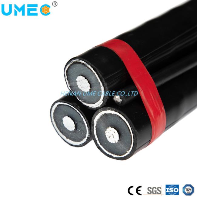 IEC 60502/AS/NZS 3599 7/22 Kv 35/11 Kv ABC for Overhead Distribution Lines 3X35 3X70 3X95mm2 Cable Wires