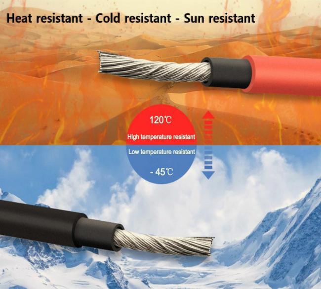 Red Black Battery DC 2.5mm2 4mm2 6mm2 10mm2 16mm2 PV Solar Power Cable Wire for Solar Panel