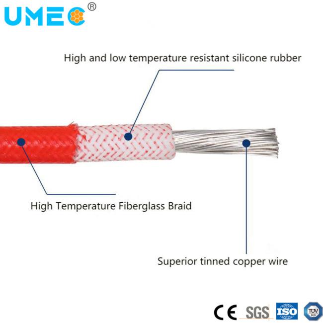 Electric Heat 180 Sif/Gl Sif Silicone Insulated Wire with Fibreglass Braiding for Instruments Cable Wire