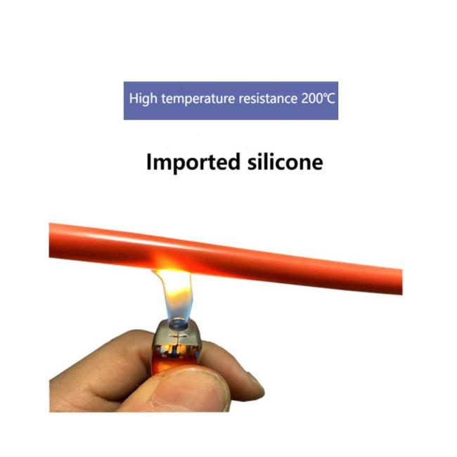 Glass Fiber Braided Fire Resistant Silicone Cable 4 Gauge Silicone Wire Fiberglass Insulated Heater Wire High Temperature Cable