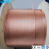 China 8.0mm Copper Conductor Bare Copper Earthing Cable for Stable Grounding Performance for sale