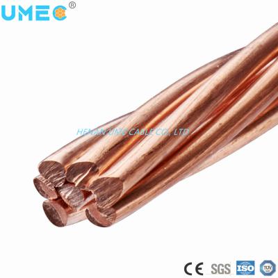 China Round Wire Soft/Hard Drawn Bare Copper Conductor for Distribution Line Applications for sale
