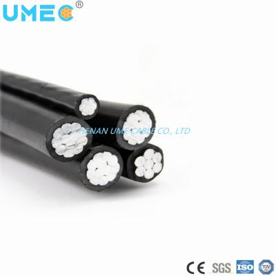 Cina Conductor in alluminio cavo ABC a bassa tensione XLPE PE PVC isolato aerei duplex triplex quadruplex servizio cavo drop in vendita