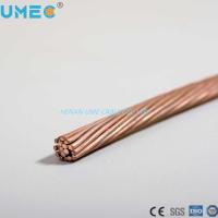 China Overhead Power Electrical Distribution Line Bare Copper Conductor with Solid Strand for sale
