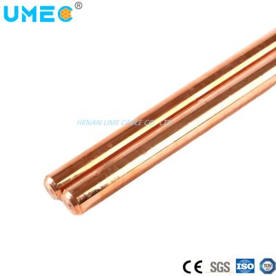 Cina Barre di terra in acciaio legate al rame 5/8 X2m 3/4 X3m per la messa a terra e la protezione da fulmini in vendita