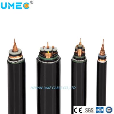 China Cu/Al Condutor XLPE Cable de alimentação blindado revestido com revestimento de PVC isolado para tensão média for sale