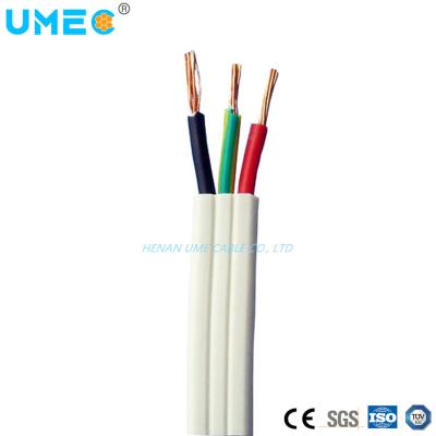 China BS ASTM Standard Domestic 3 Core Cable 1.5mm 2.5mm 6mm PVC Insulated Twin Earth TPS Flat Cable BVVB Blvvb for sale
