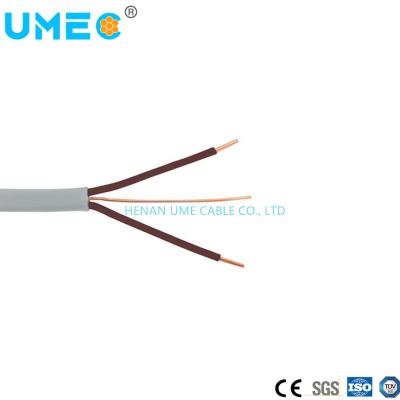 China Low Voltage PVC Insulation Stranded Copper Core Flat Twin Earth Wire 6242y 2*10 1*4mm2 for sale