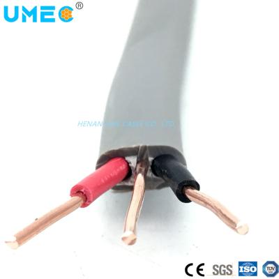 China Flat Wire PVC Insulated 2X2.5mm2 X1.5mm2 Twin and Earth Cable for Electrical Systems for sale